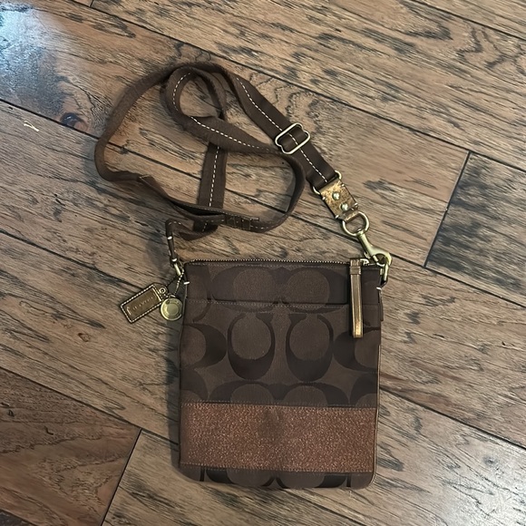 Coach | Bags | Coach Signature Print Crossbody Purse | Poshmark